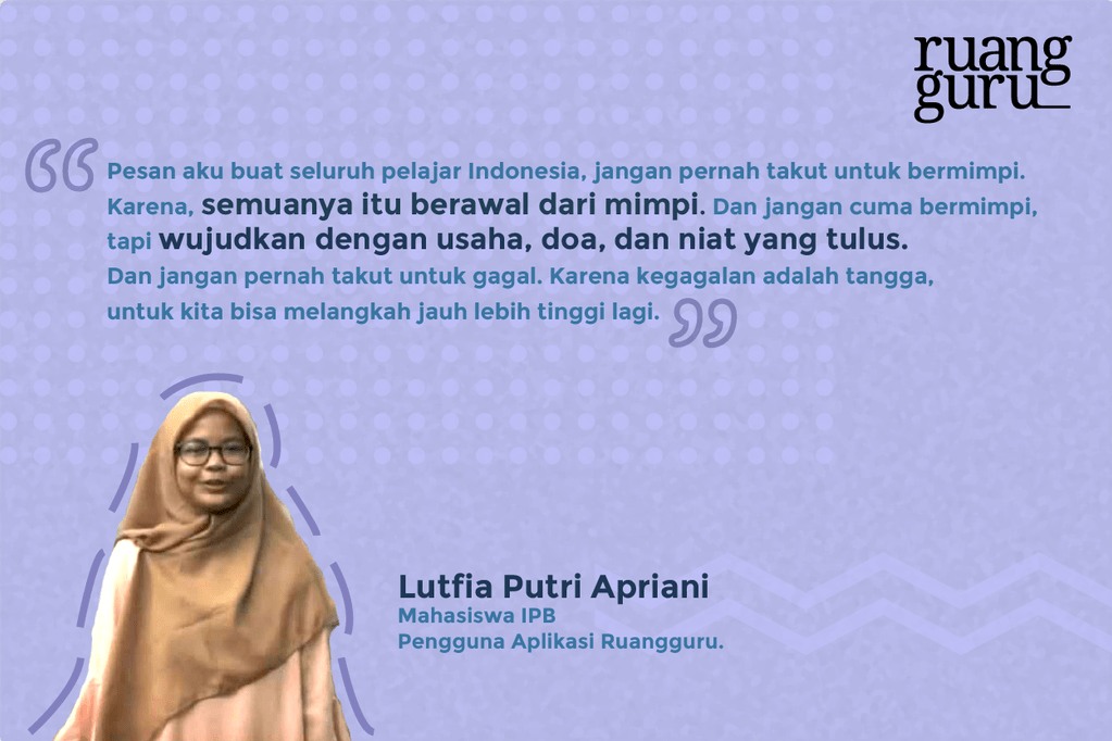 Ubah Perspektif Belajar, Lutfia Raih Kampus Impian
